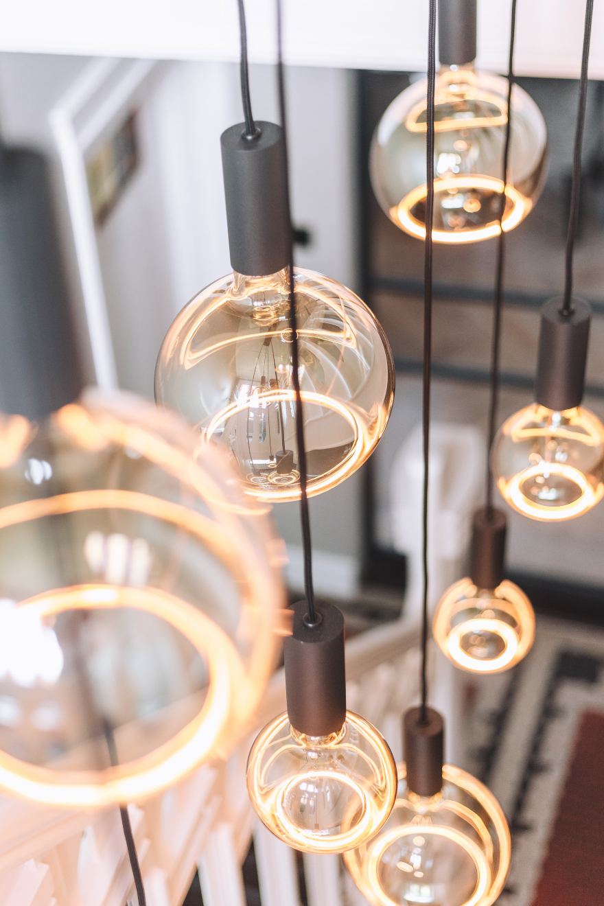 40074 - Segula 007 hanging lamp straight 170cm - 9 lights - Collection ...